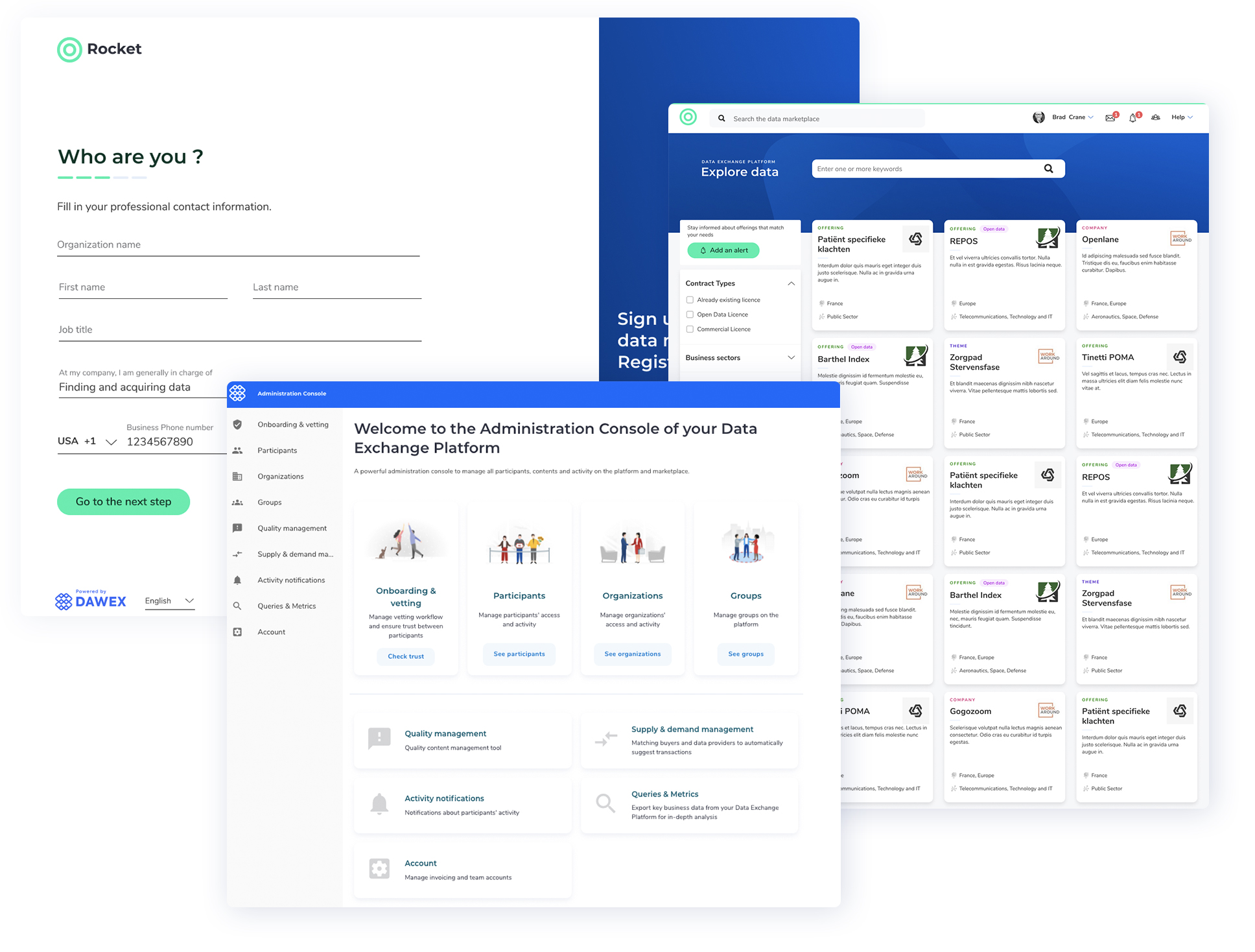 Data Exchange, Data Sharing, Data Marketplace & Data Hub